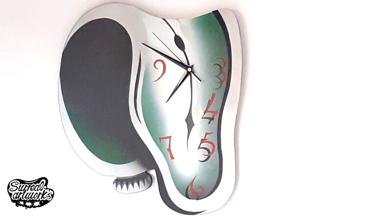 Twisted - Handmade Surreal Melting Clock, Wall Clock, Home Decor. - Etsy