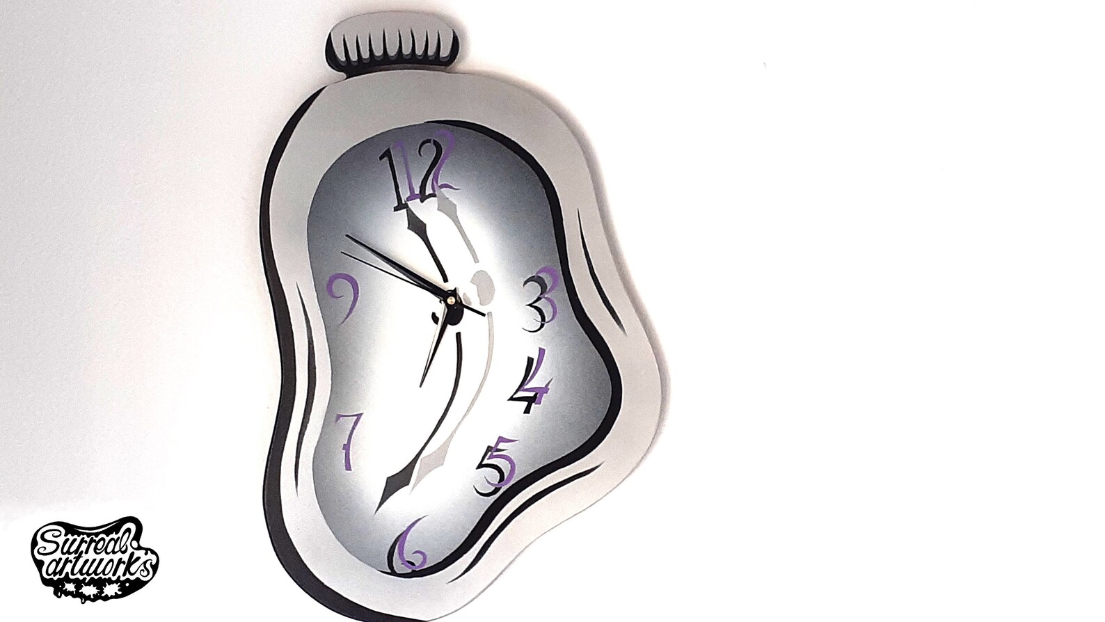 Melting - Handmade Surreal Melting Clock, Wall Clock, Home Decor. - Etsy