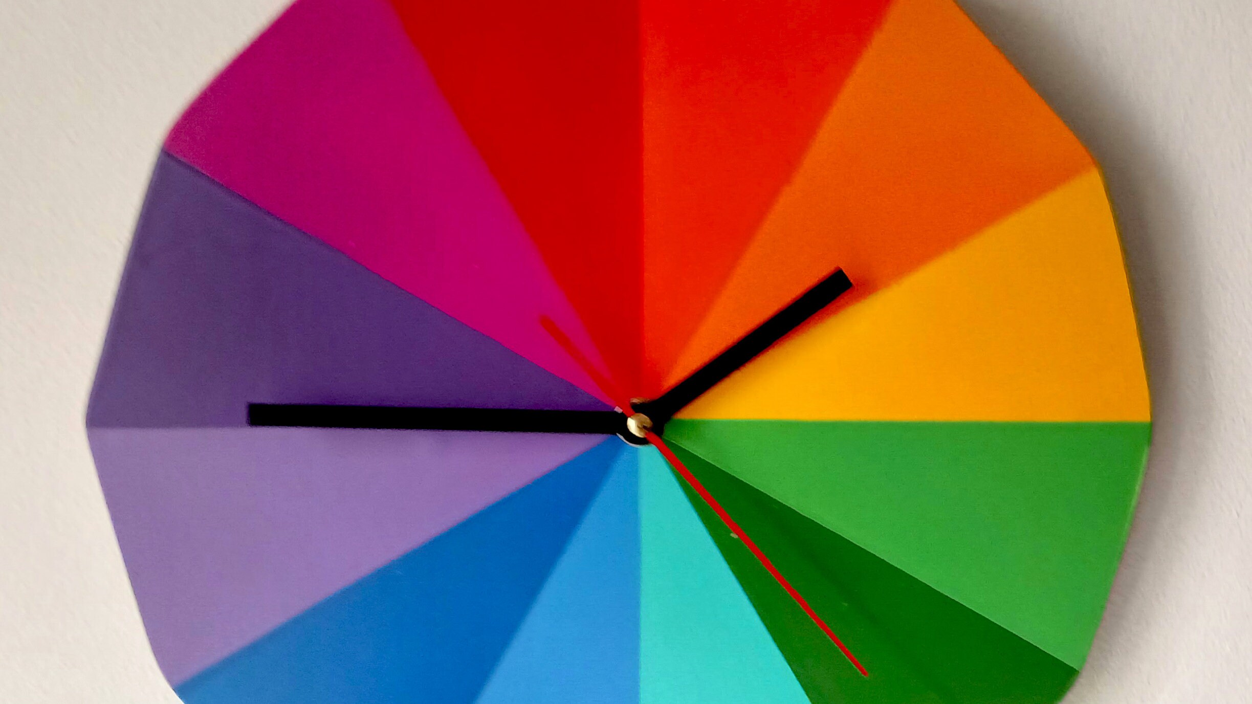 Chromotherapy Color Wheel, Wall Clock, Home Decor. - Etsy