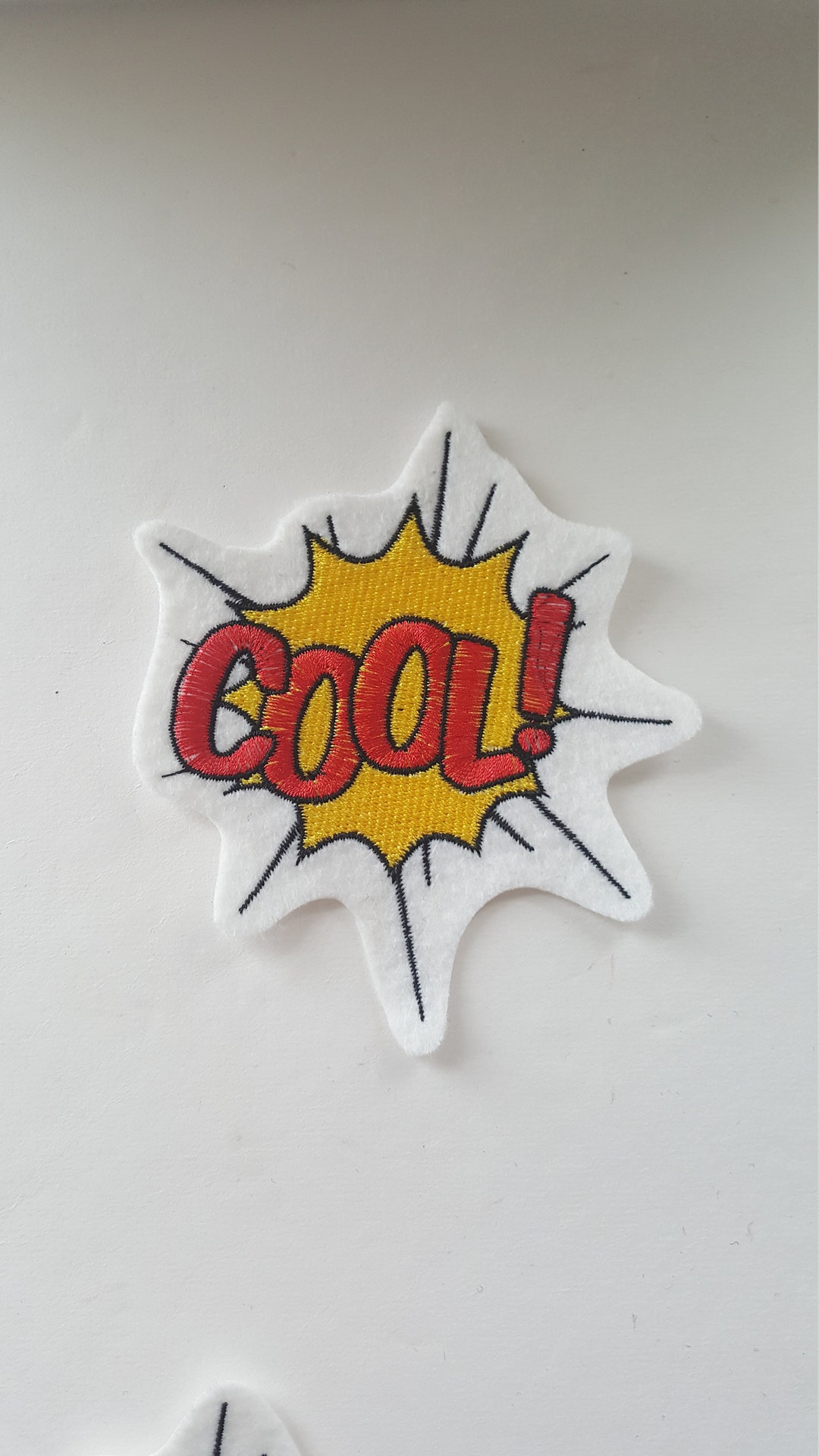 COOL Comic Book Patch Machine Embroidered Iron-On Comics Comic Ball ...