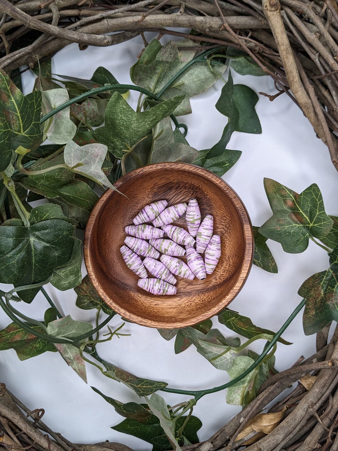 Paper Beads - Set of 14 - Handmade - Gloss Finish • Bracelets ...