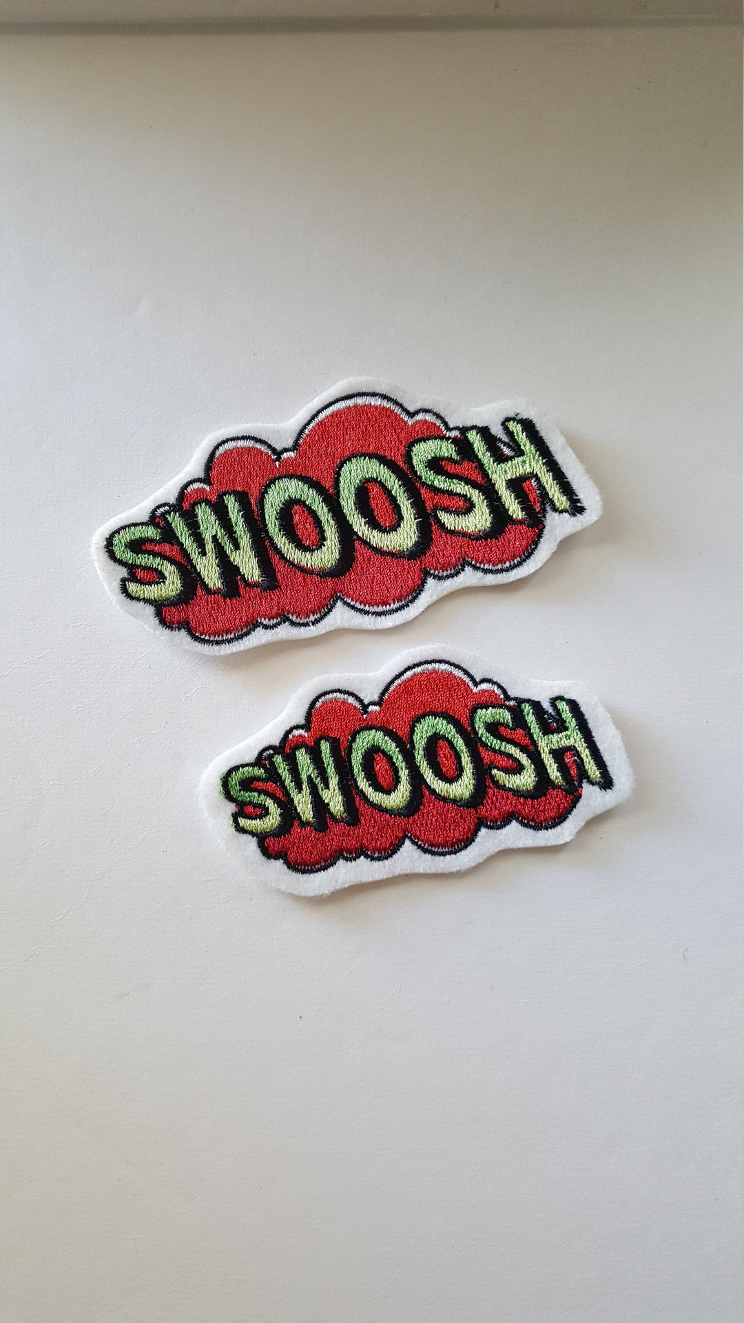 SWOOSH! Comic Book Patch - Machine Embroidered Iron-on - Comics • Comic ...