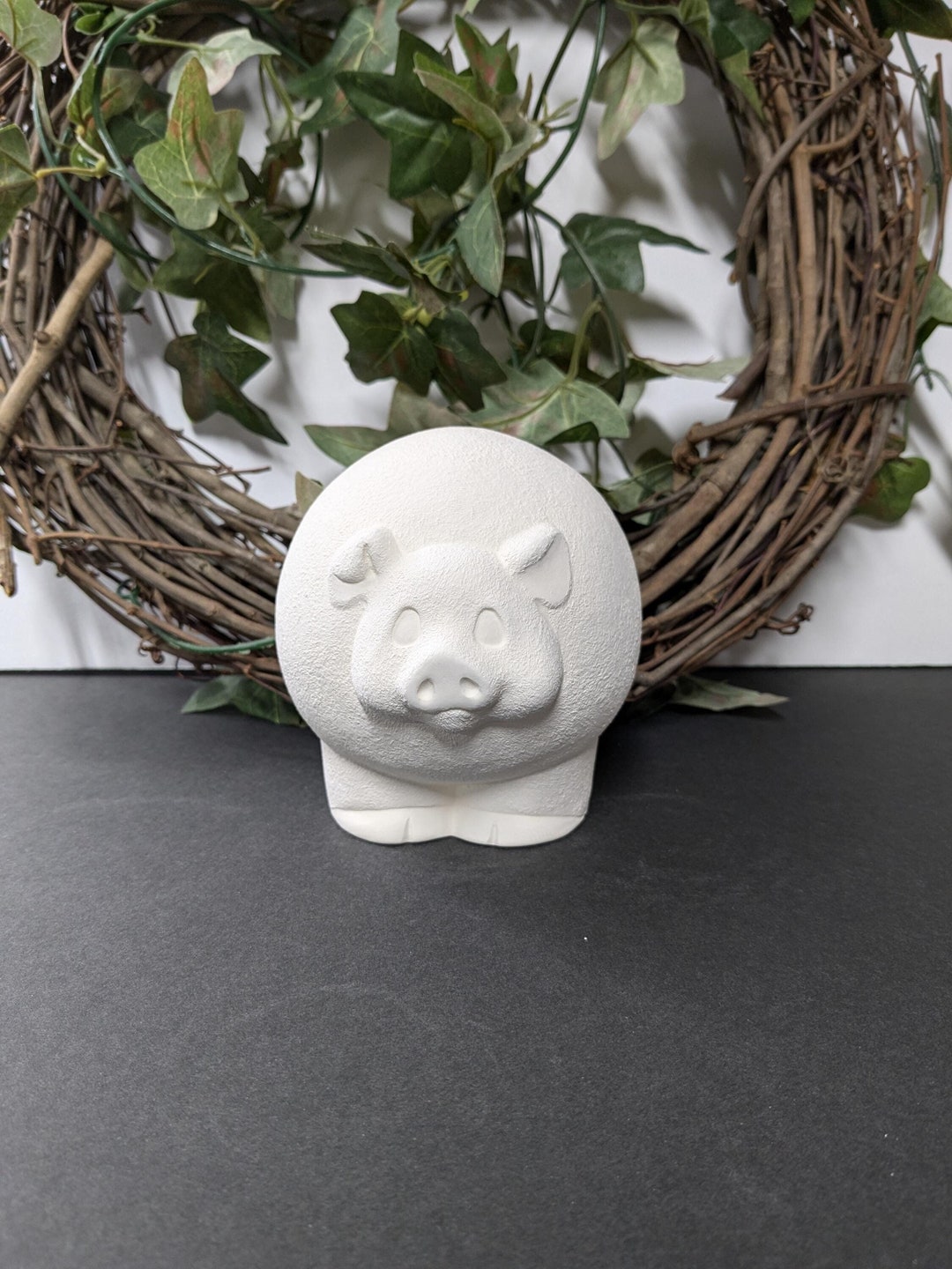 Ready to Paint LARGE Round Pig - Ceramic Bisque - Fired to Cone 04 ...