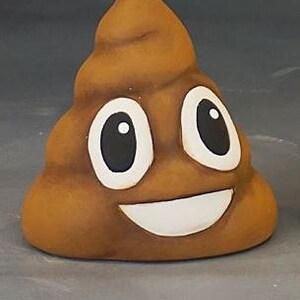 Ready to Paint Poo Emoji - Ceramic Bisque - Fired to Cone 04 ...