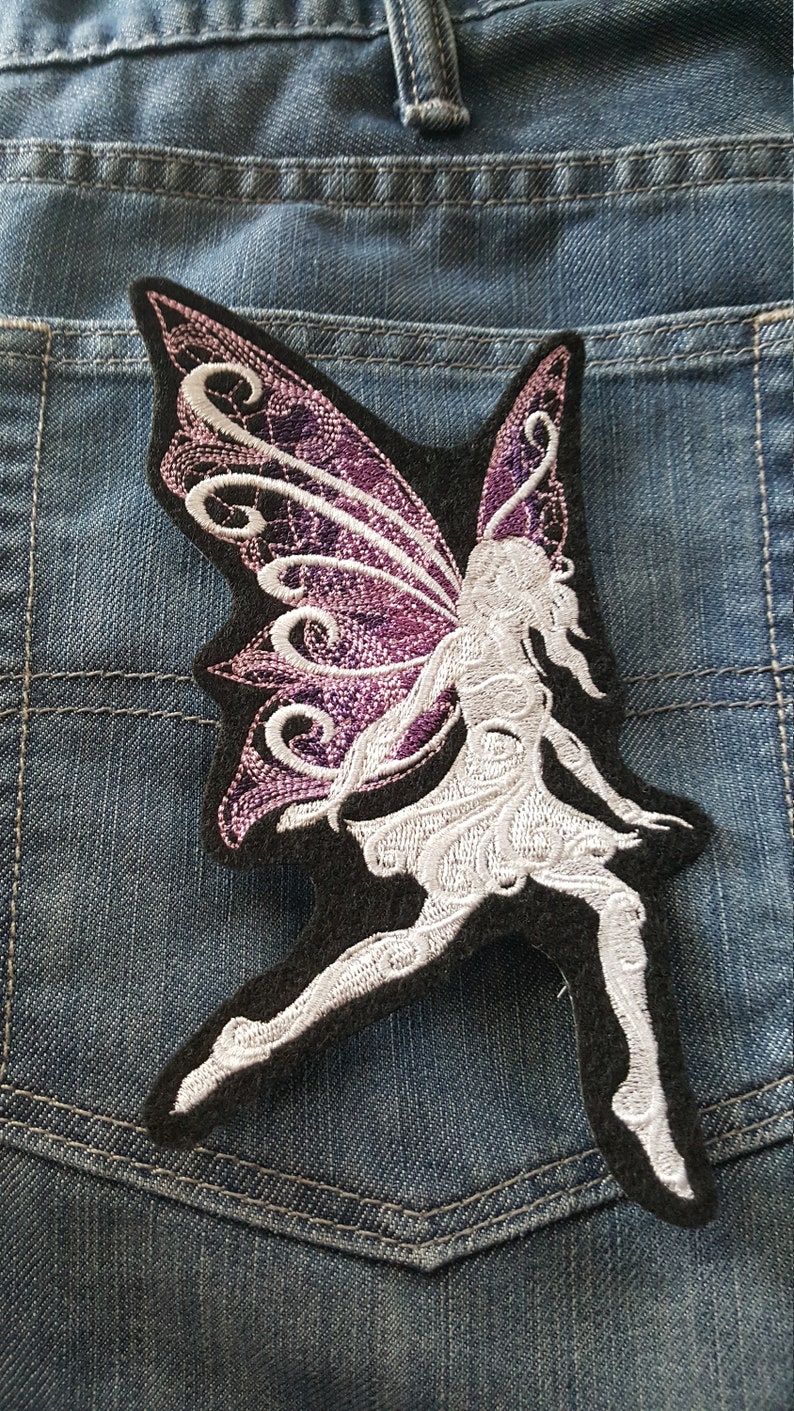 Baroque Fae Patch - Machine Embroidered - Iron-on - Fairy • Unique ...