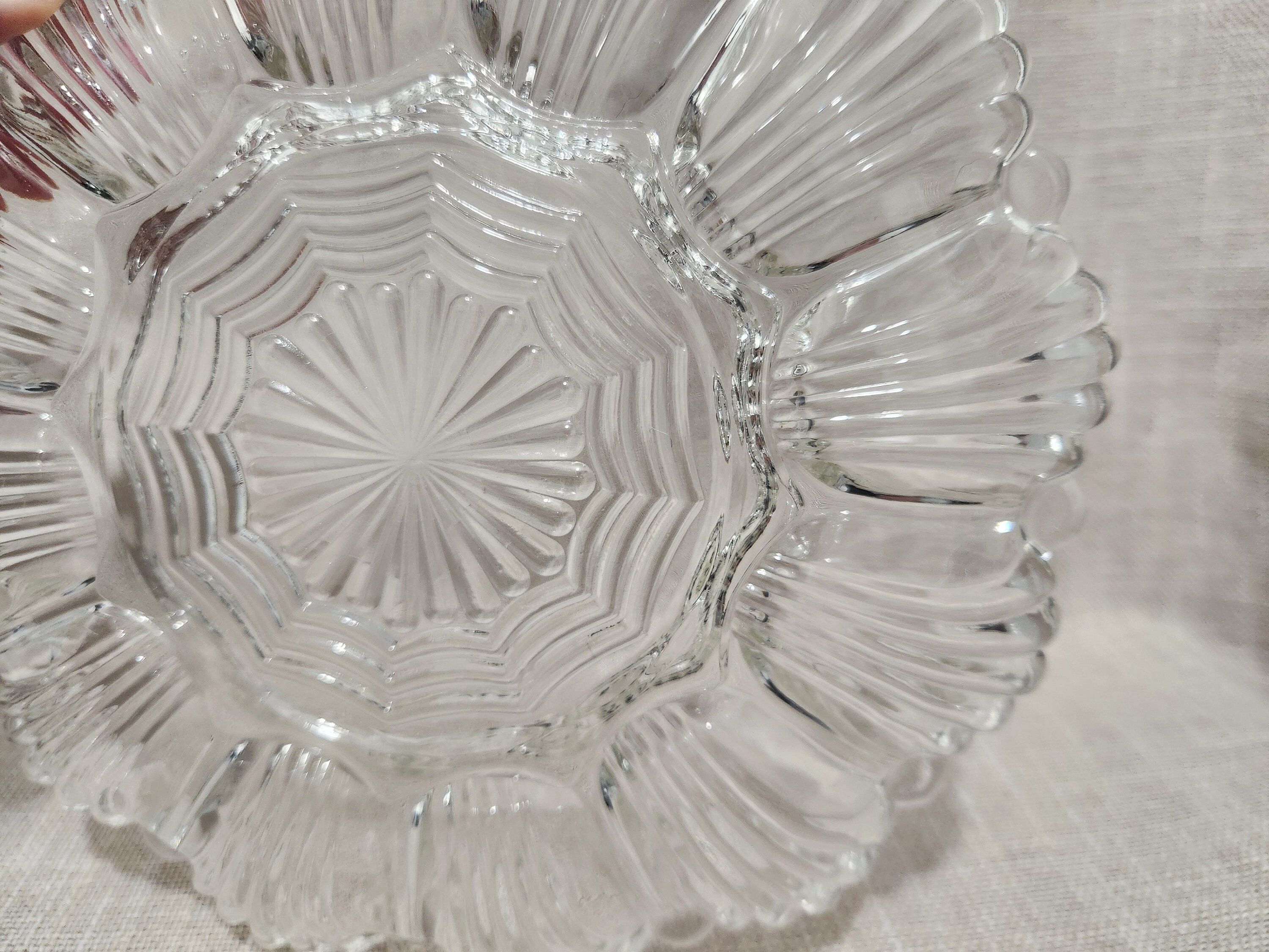 Vintage Anchor Hocking Clear Glass Deviled Egg Plate Tray - 12 Eggs - Etsy