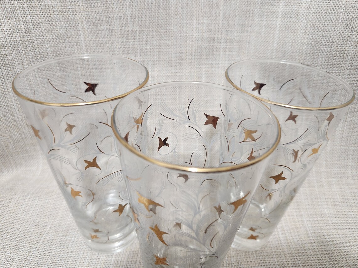 Vintage Libby Royal Fern Drinking Glasses - Set of 3 - Etsy