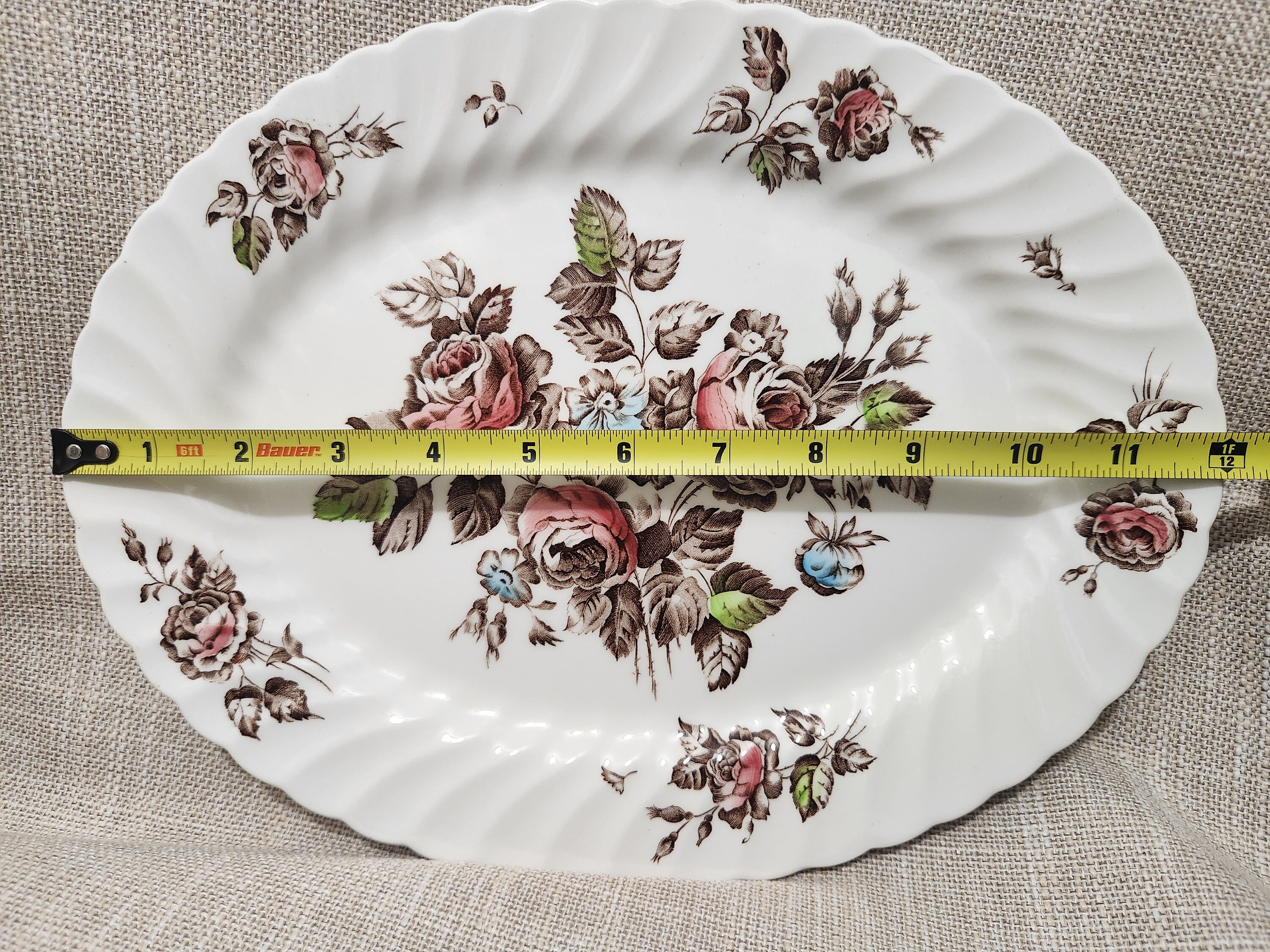Vintage Johnson Brothers Devon Sprays Oval Platter - Etsy