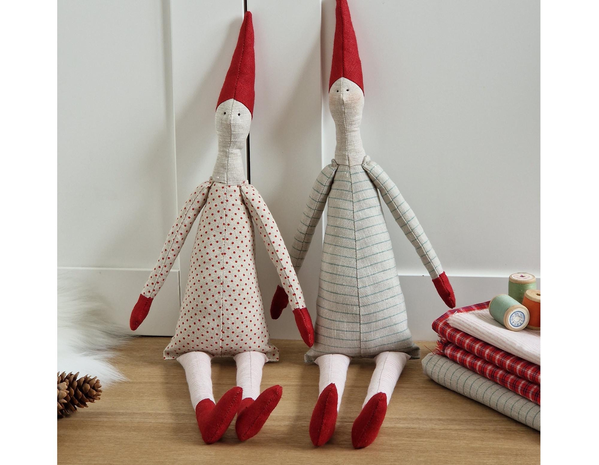 Christmas Pixie With Pdf Pattern, Scandinavian Elf Doll Sewing Tutorial ...