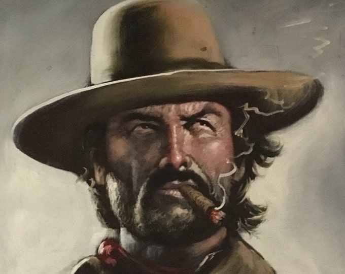 Vintage Portrait of a Cowboy - Etsy