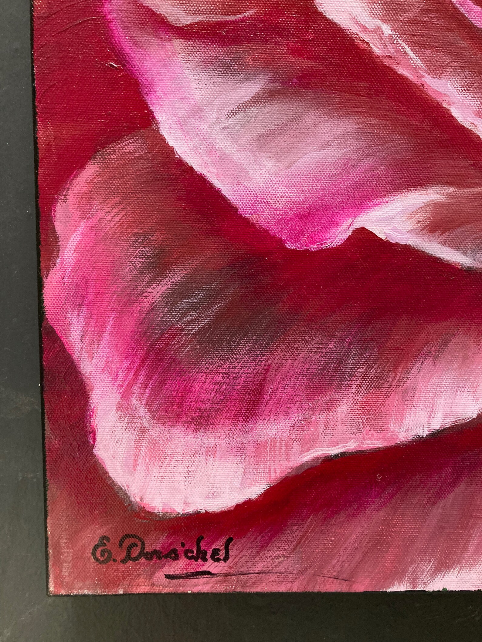 Vintage Painting of a Rose - Etsy