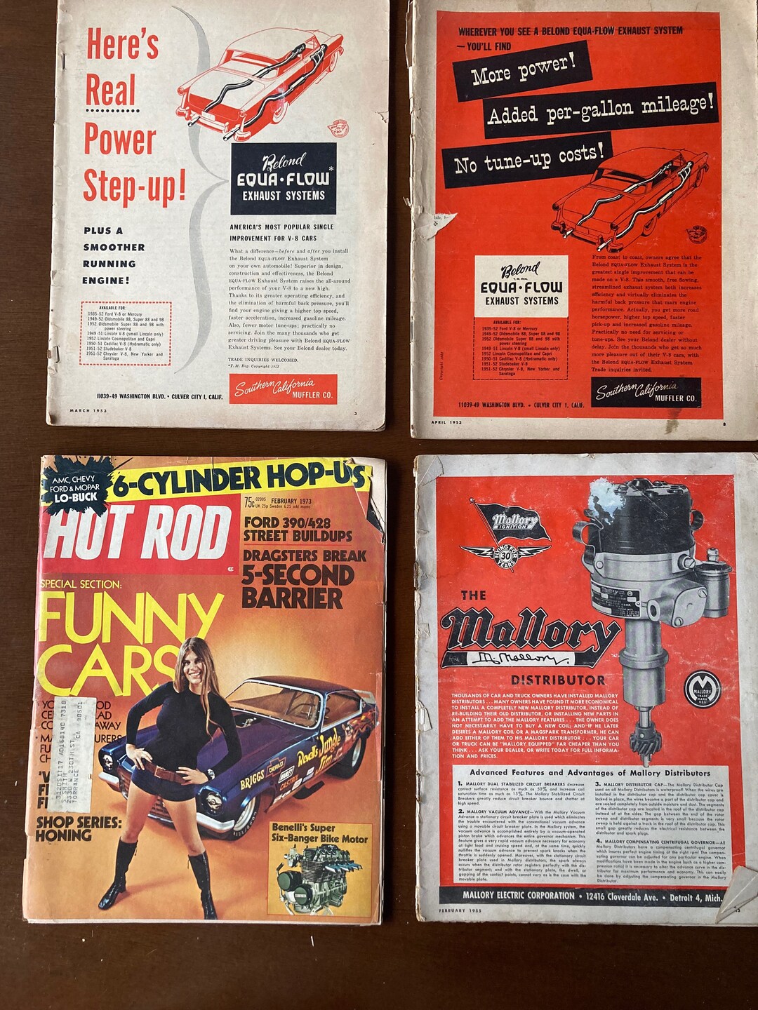 Group of 4 Vintage Hot Rod Magazines From the Estate of George Barris - Etsy