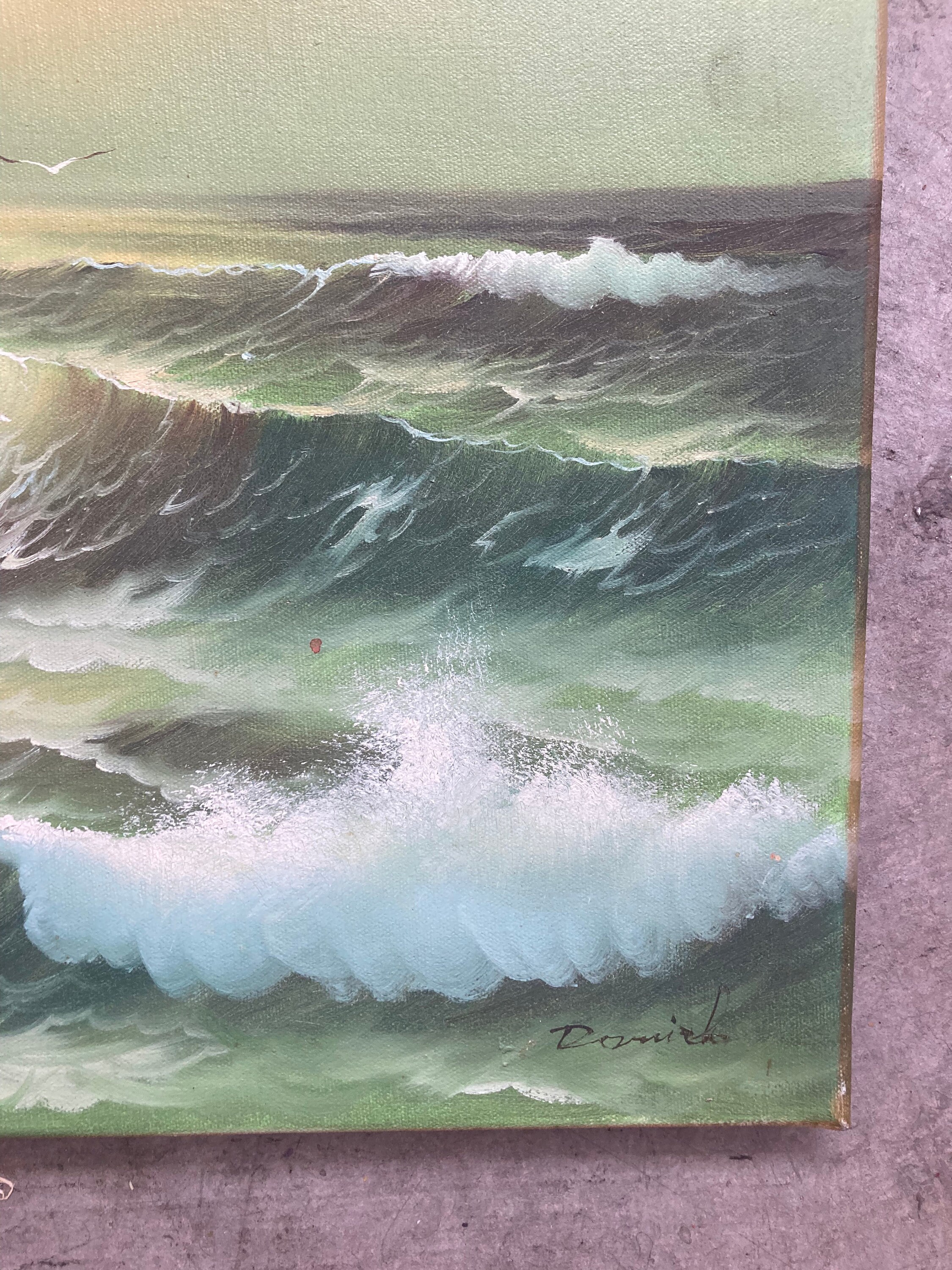 Vintage Seascape Painting - Etsy