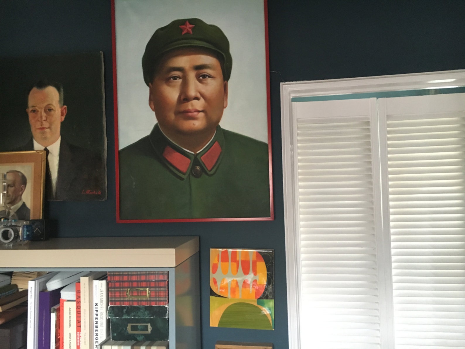 Vintage Oil Portrait of Chairman Mao | Etsy
