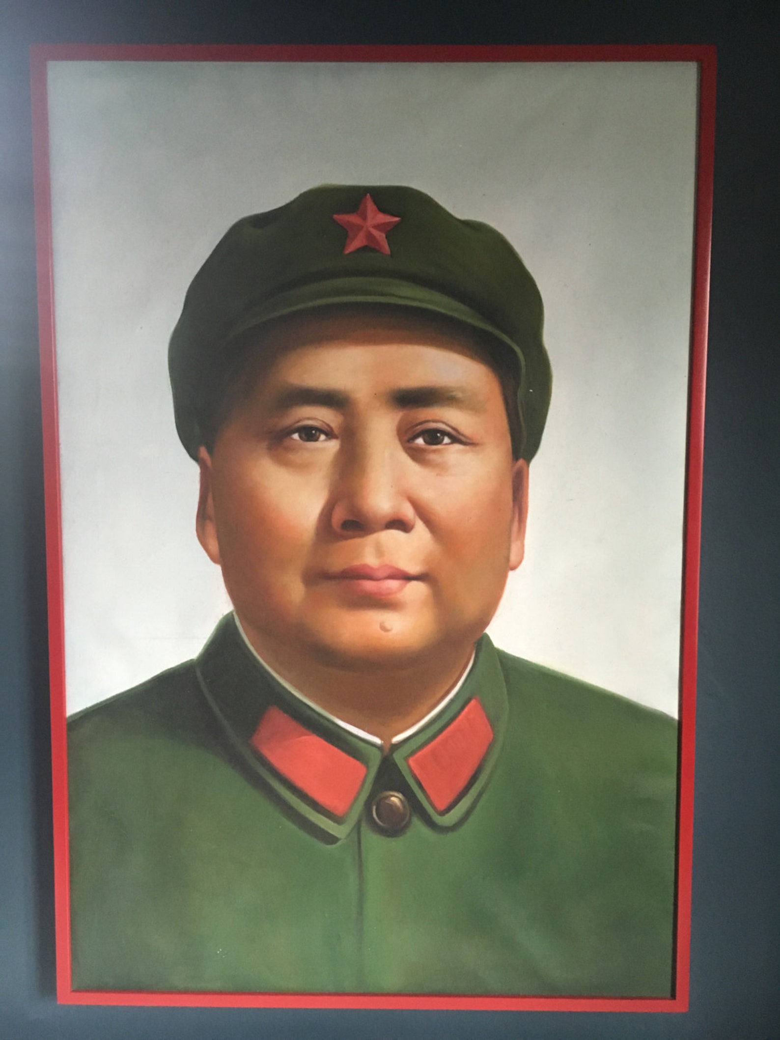 Vintage Oil Portrait of Chairman Mao | Etsy