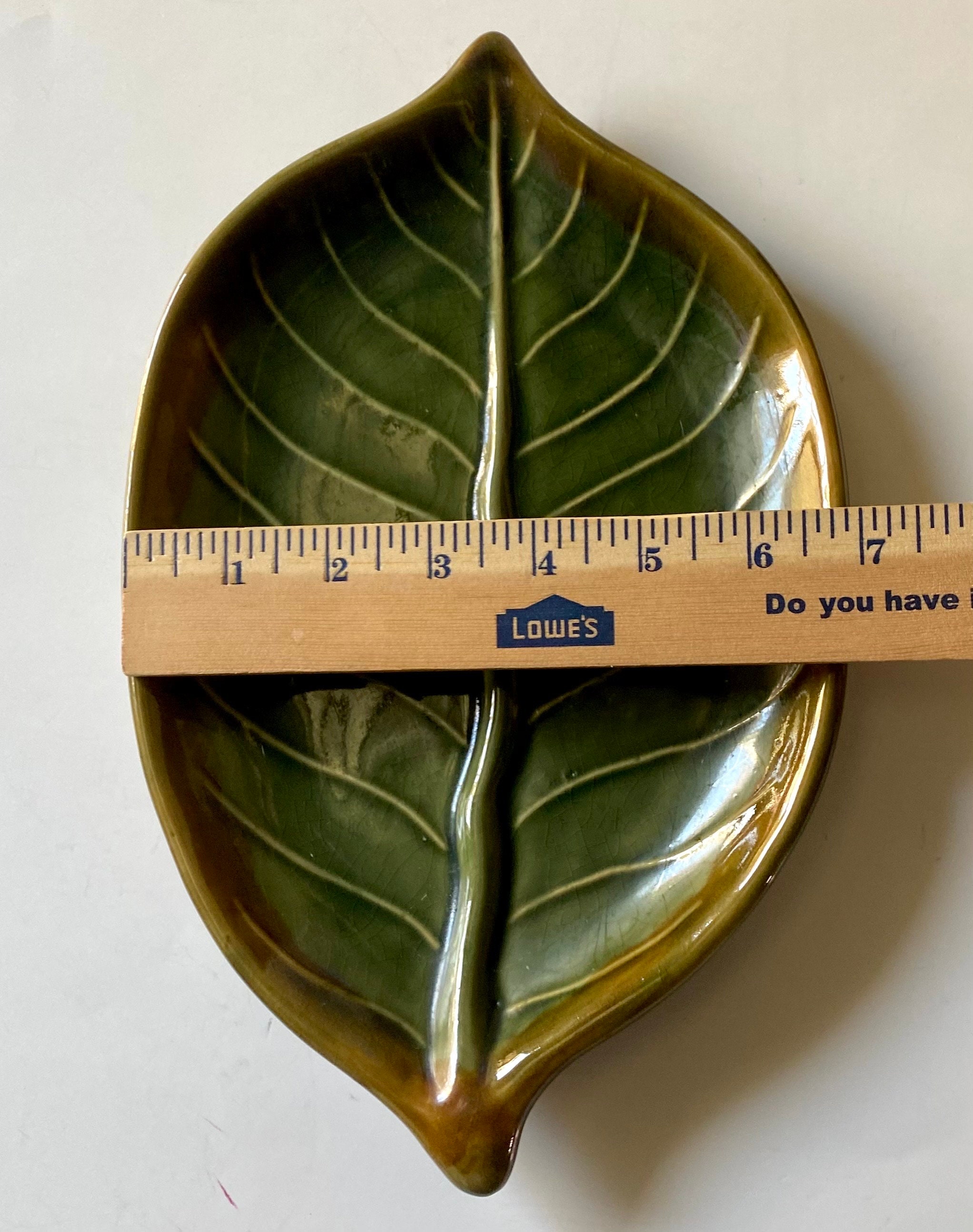 Pier 1 Leaf Shaped Platter and Side Dish Set of 2 - Etsy
