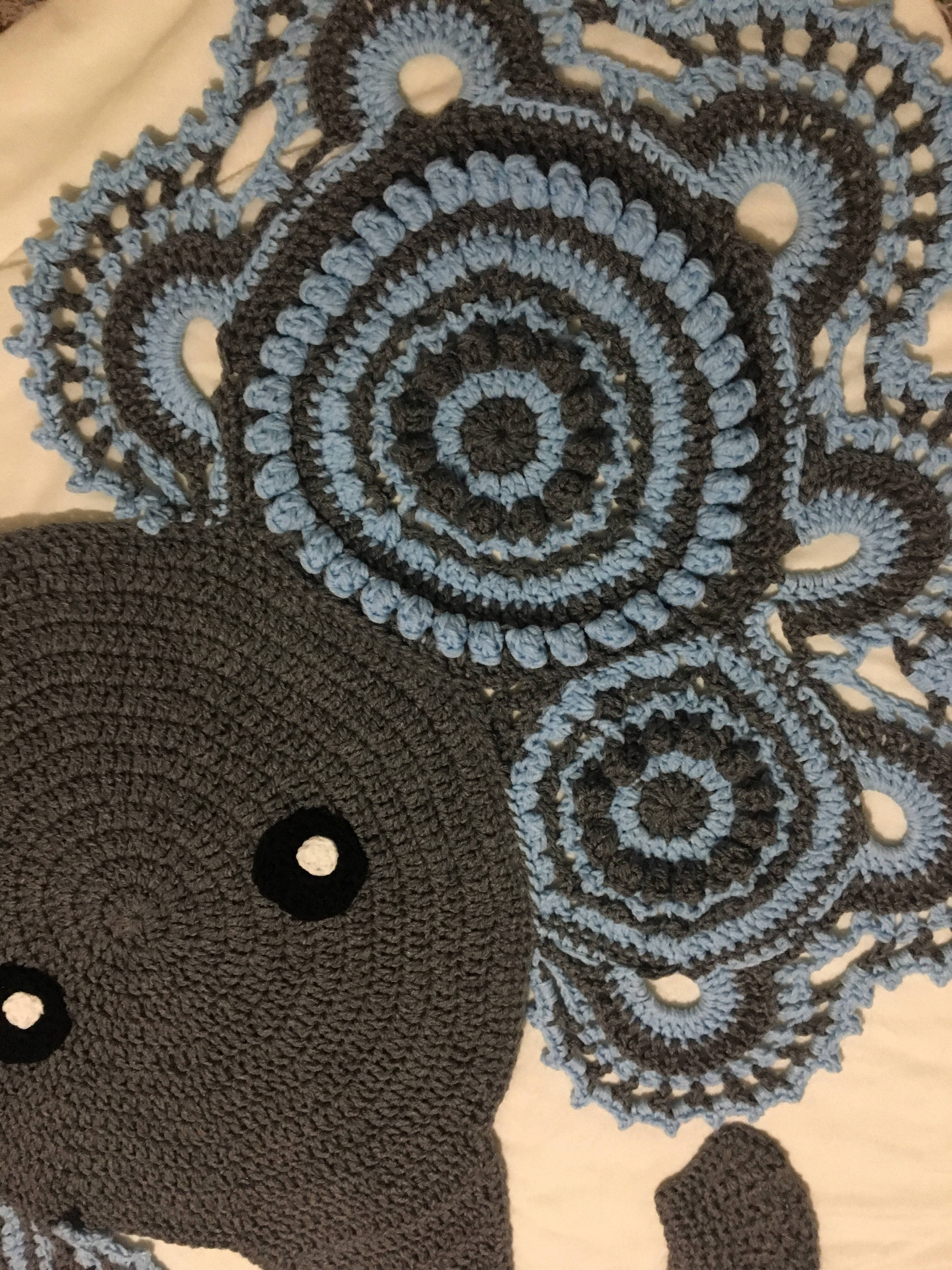 Elephant Baby Rug Crochet Rug Crochet Elephant Rug - Etsy