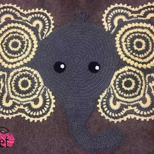 Elephant Baby Rug Crochet Rug Crochet Elephant Rug - Etsy