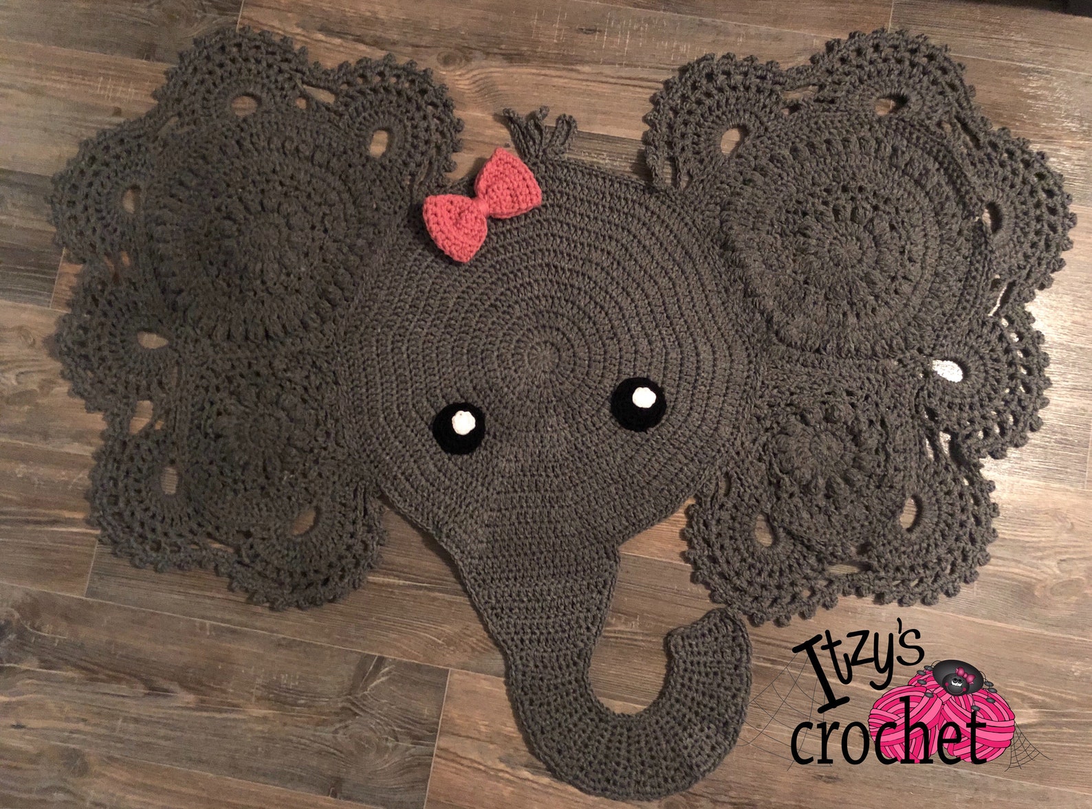 Elephant Baby Rug Crochet Rug Crochet Elephant Rug - Etsy