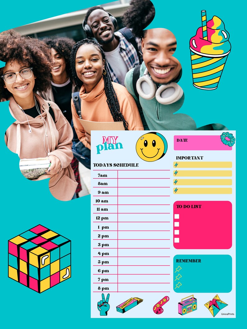 Kids Planner | Organize Hourly | COMPLETE Daily Tasks | To-do Lists ...