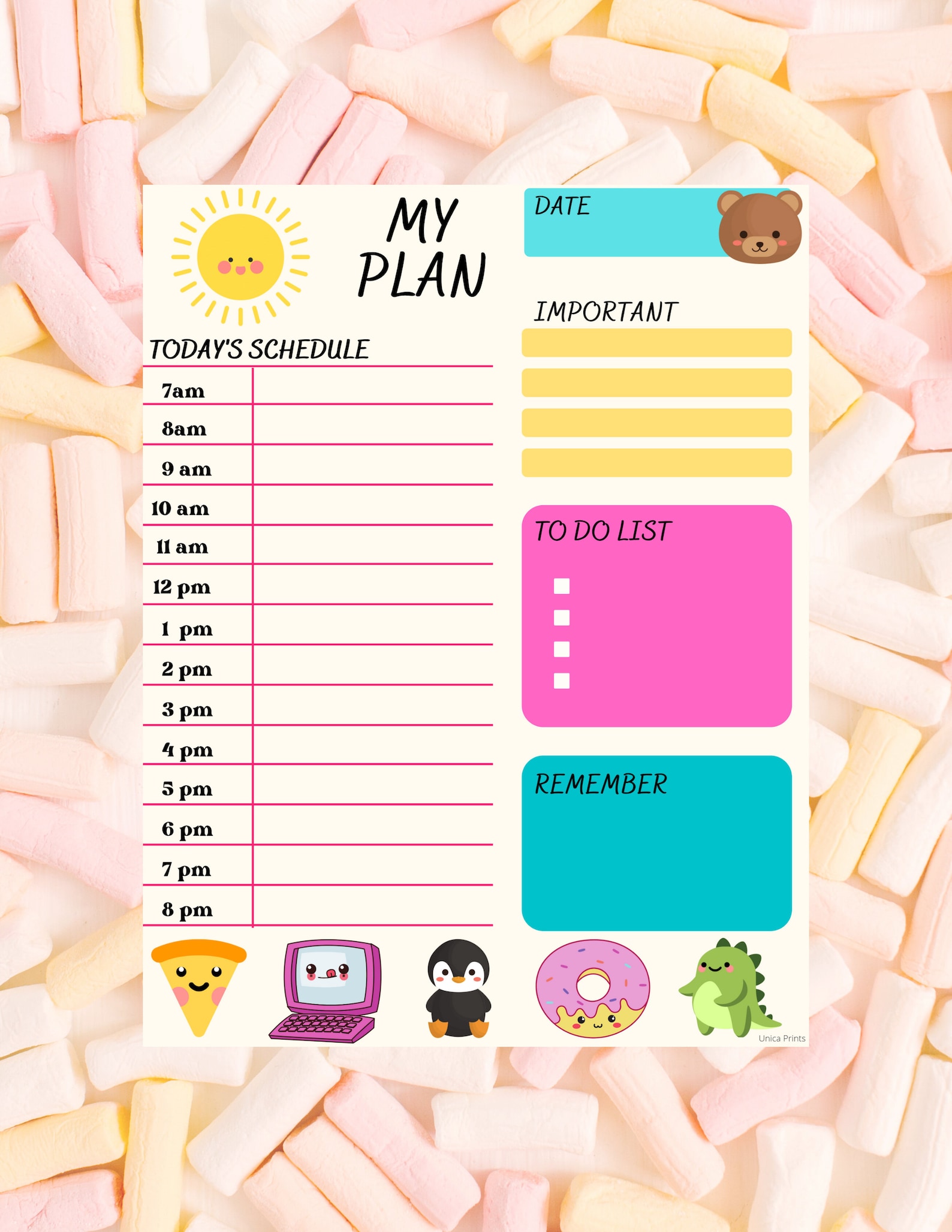 Kids Planner | Cute Way to Organize and COMPLETE Daily Tasks | Perfect ...