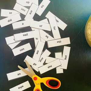 Learn to READ | 5 Step Guide | 30 Sight WORDS Cut-out Worksheet | Pre-k ...