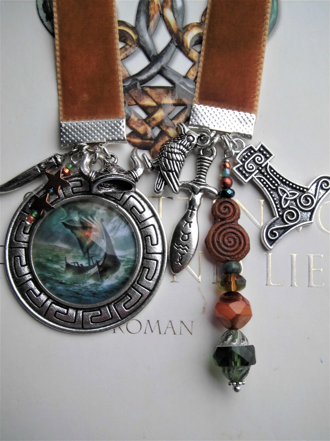 Velvet Bookmark Viking - Etsy