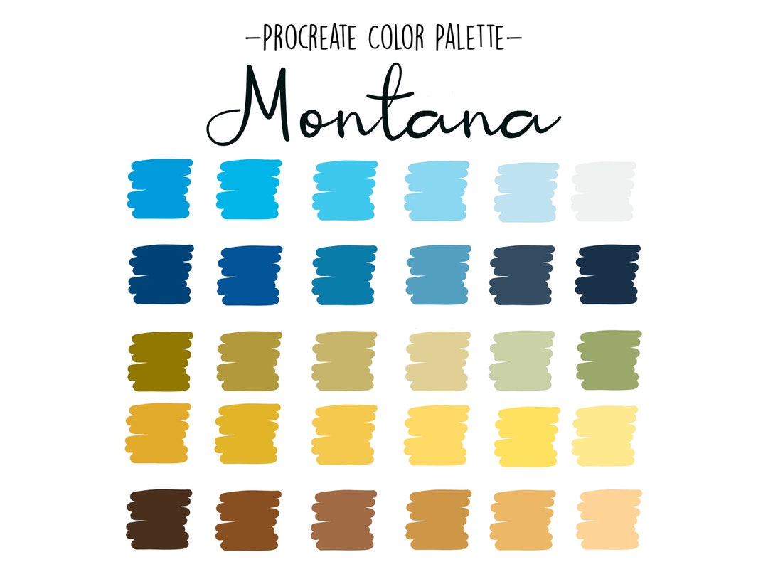 Procreate Color Palette montana - Etsy
