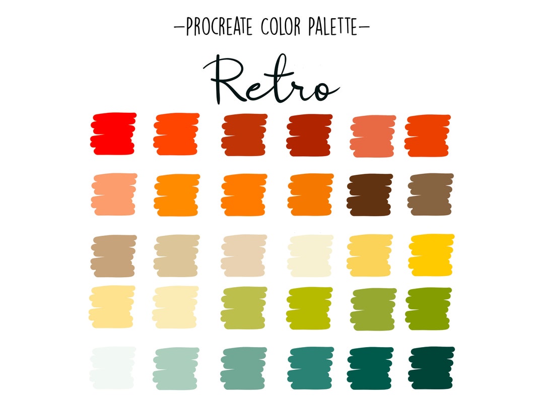 Bundle of Procreate Color Palettes - Etsy