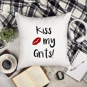 Kiss My Grits SVG Humorous SVG Lips SVG Southern Saying - Etsy