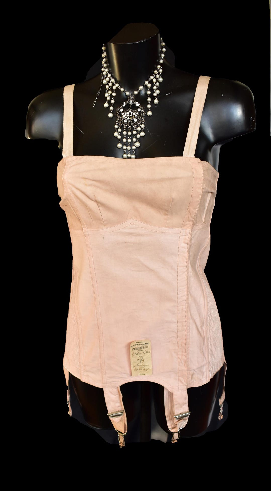 Corselet CC41 Full Body Girdle Foundation Early Forties Rose Pink ...