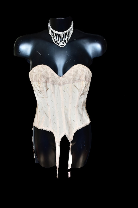 50's Corset Full body girdle Pale Peach new suspender… - Gem
