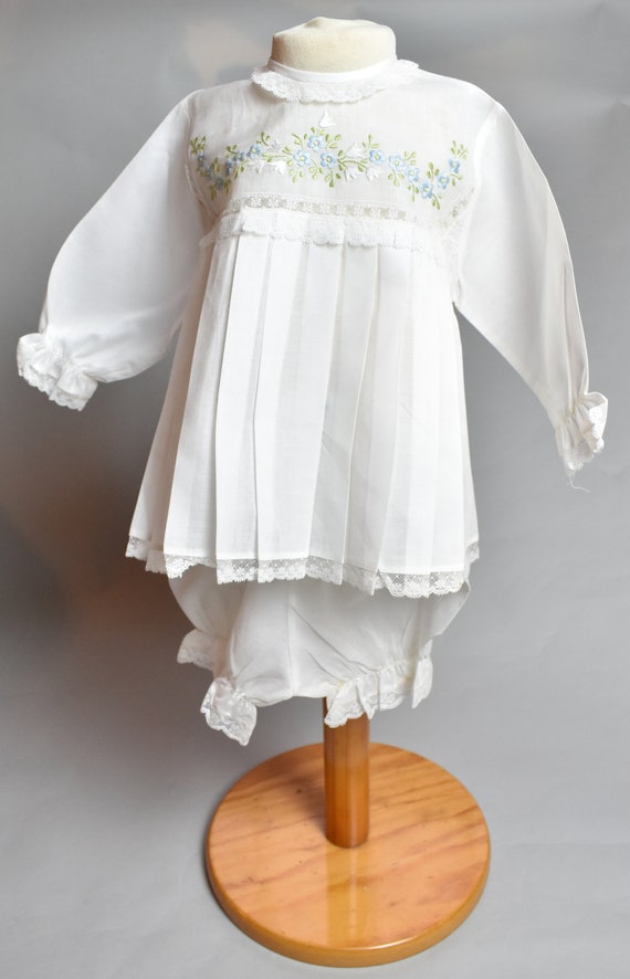 6-9 months Vintage baby outfit christening party bloo… - Gem