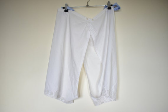 Original Victorian white bloomers open crotch cami kn… - Gem