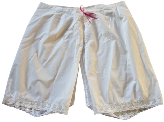 Original Victorian white bloomers open crotch cami kn… - Gem