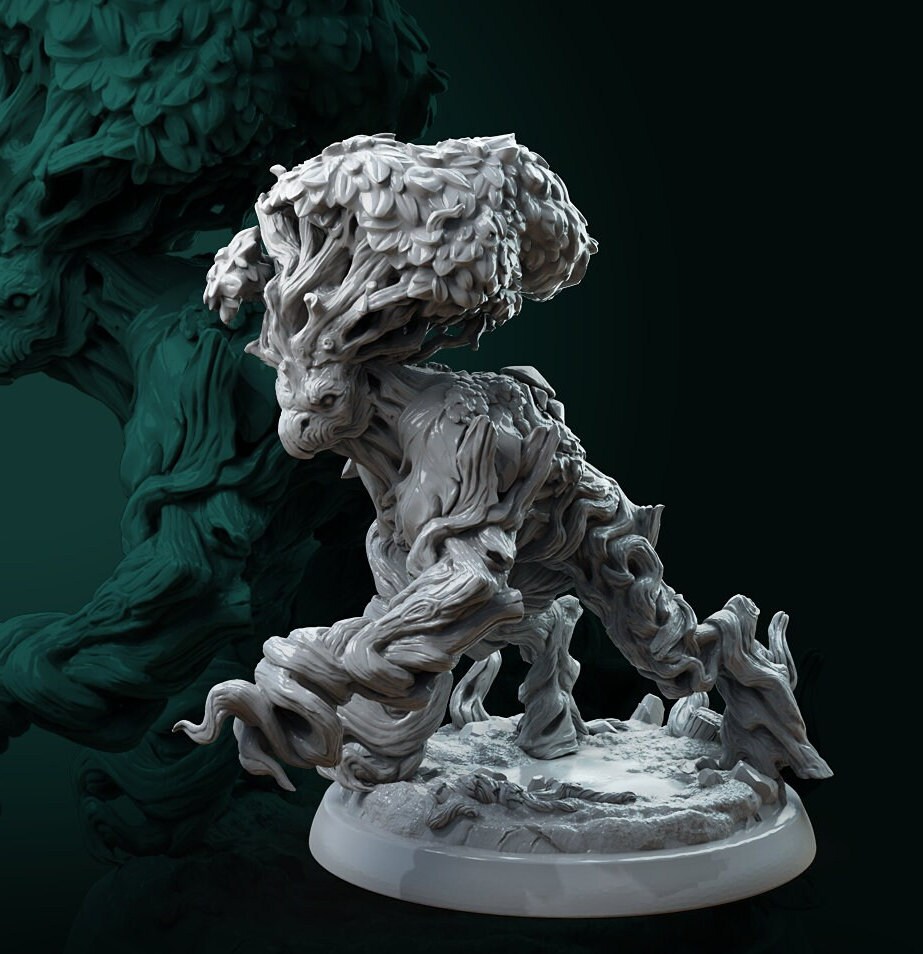 Treant Monster Miniature Dryad Fey Creature Dungeons and | Etsy