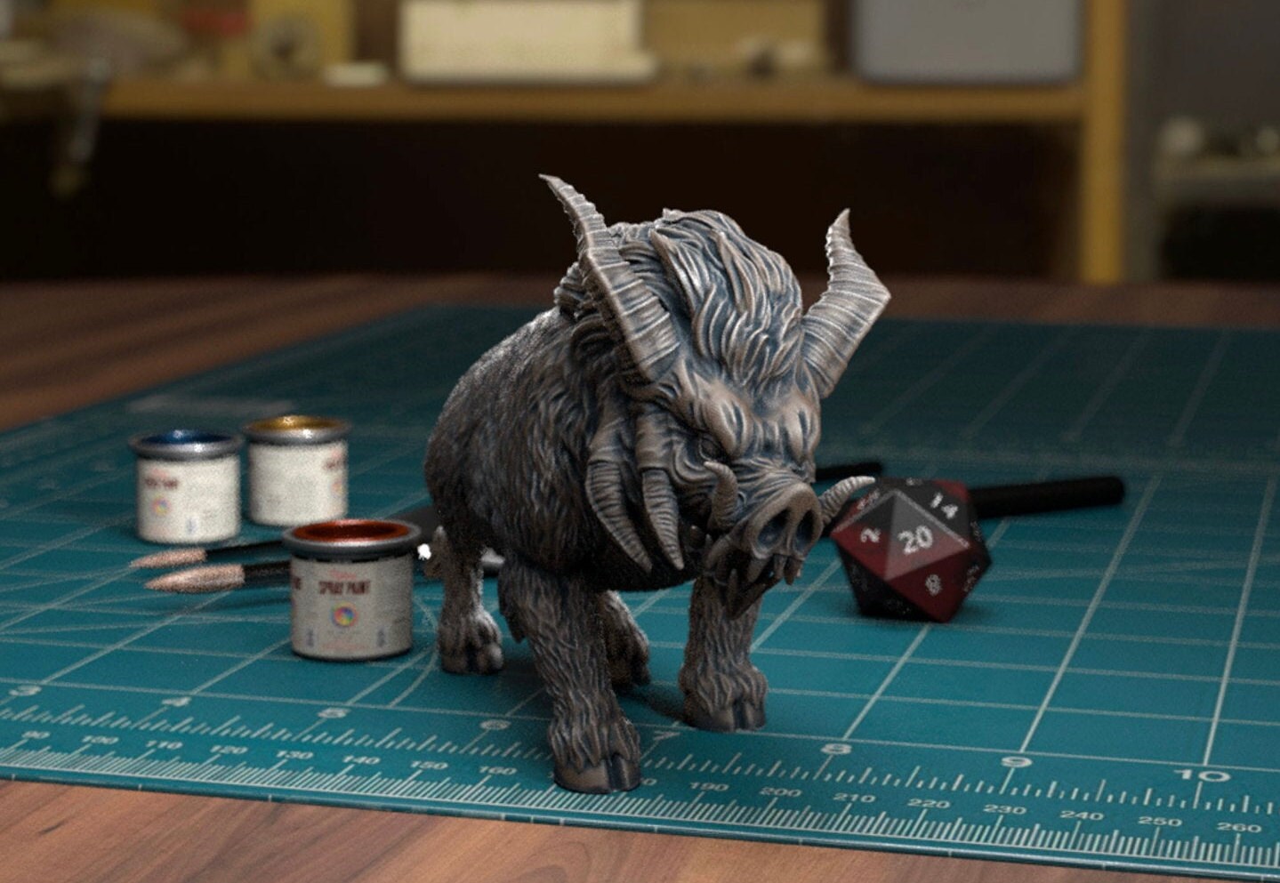 Boar Miniature Set Warthog Razorback Table Top Role | Etsy