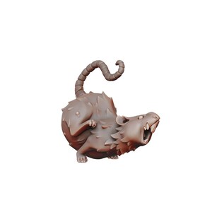 Undead Ratfolk Monster Miniature Models Zombie Rat Zombie Rat Ogre ...