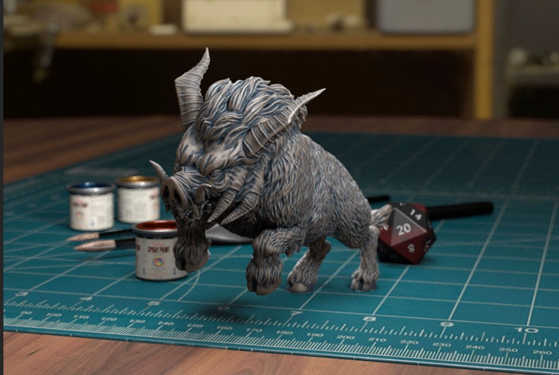 Boar Miniature Set Warthog Razorback Table Top Role - Etsy