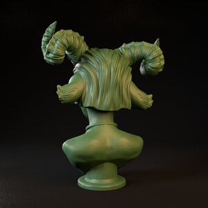 Female Faun Miniature Bust Saytr Bard Feywild Table Top Role Playing ...