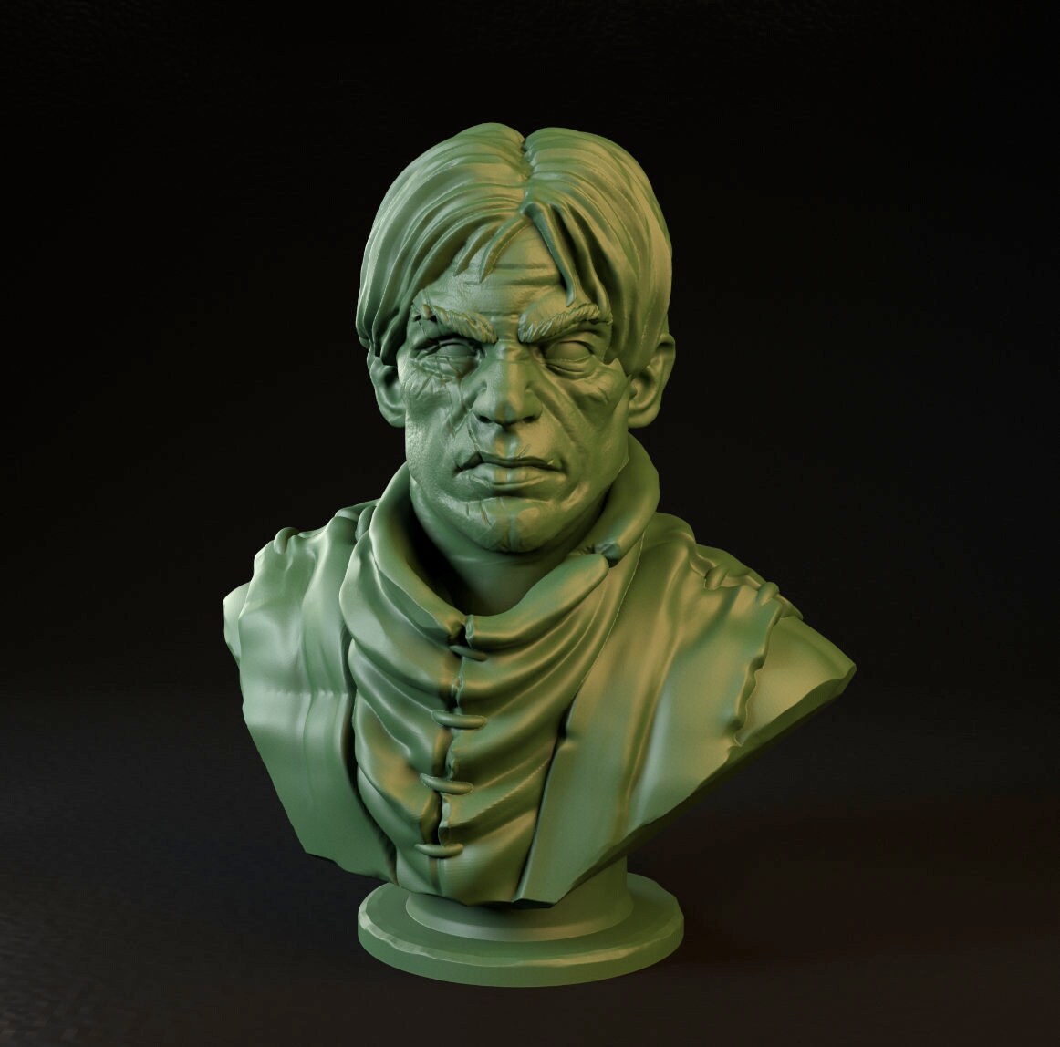 Table Top Role Playing Rogue Bandit Human Male Portrait Bust Miniature ...