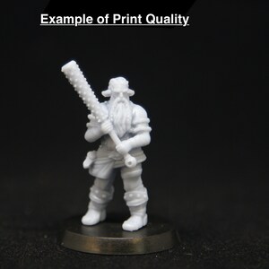 Mohawk Dwarf Portrait Bust Miniature Model Dungeons and Dragons ...