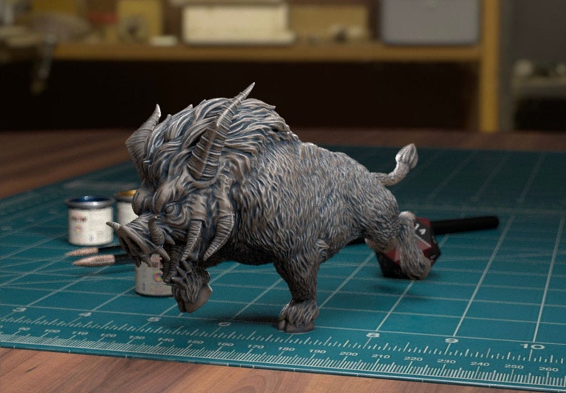 Boar Miniature Set Warthog Razorback Table Top Role - Etsy