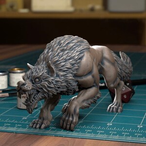 Wolf Miniature Set Dire Timber Table Top Role Playing Dungeons and ...