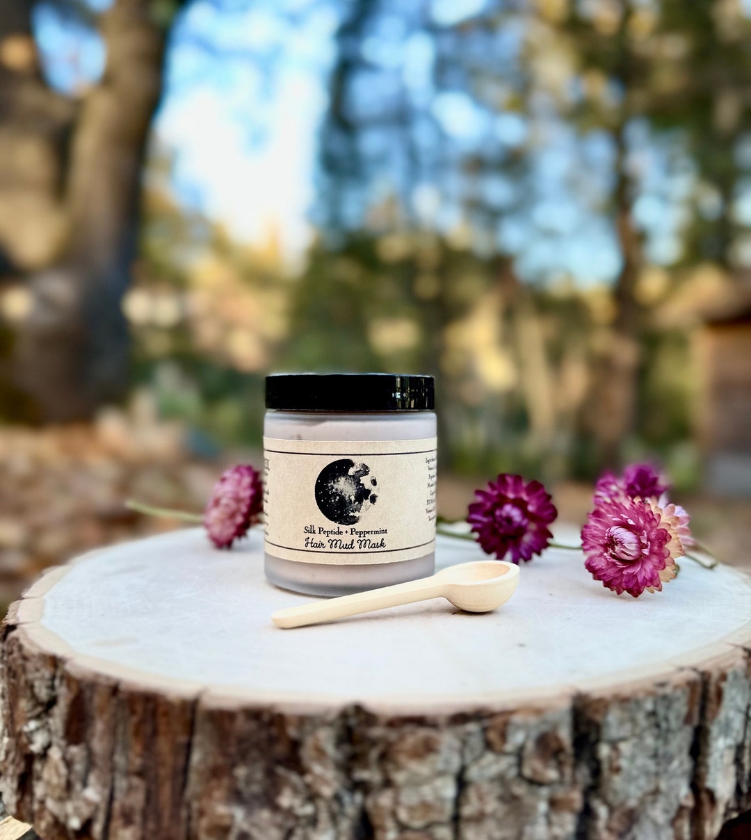 Hair Mud Mask • With Silk Peptides & Invigorating Peppermint ...