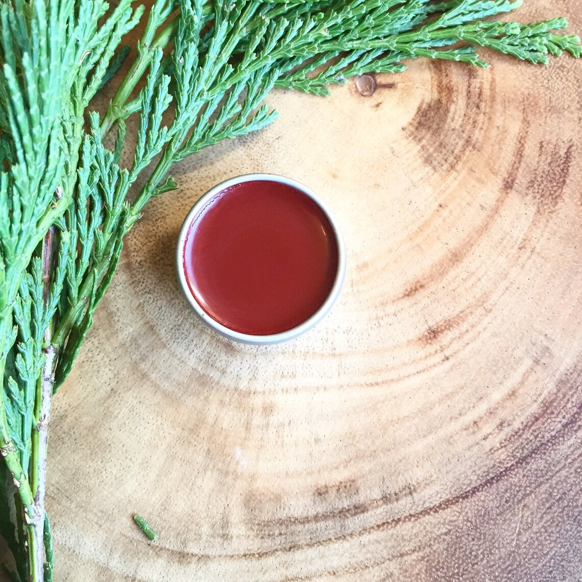 BRICK RED Tinted Lip Balm Earth Mineral Cosmetics | Etsy