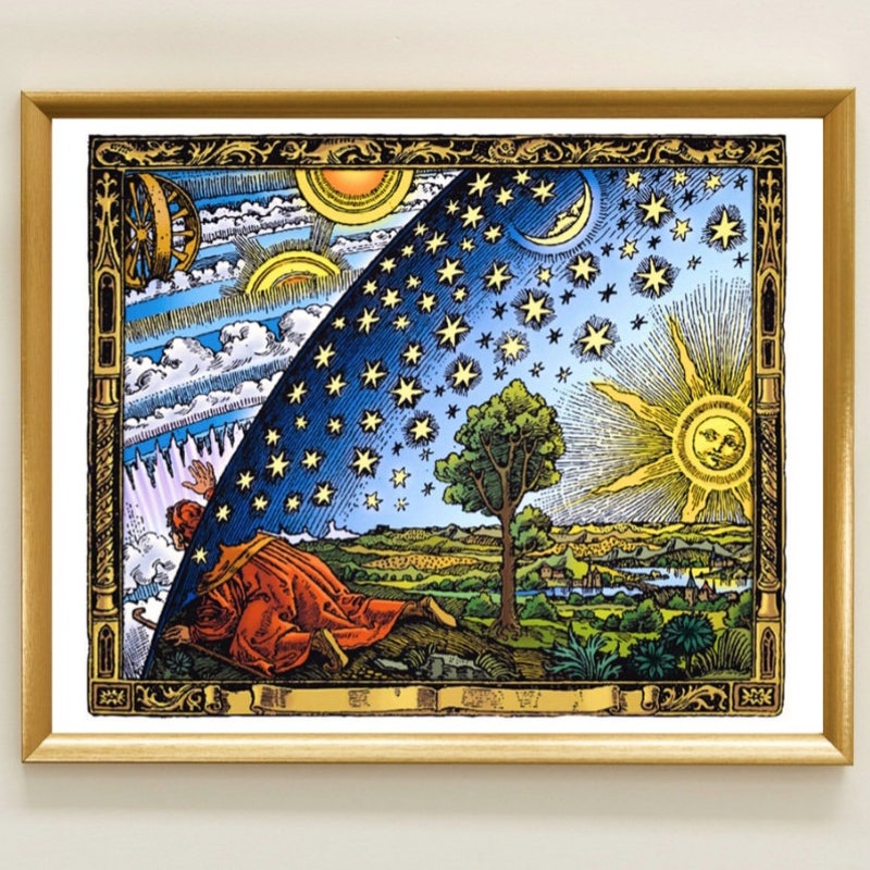 Flammarion Engraving Wood - Etsy