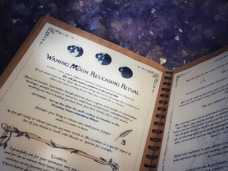 MOON MAGICK Book of Shadows A Course in Witchcraft - Etsy