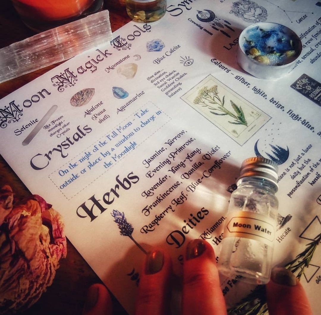 MOON MAGICK Book of Shadows A Course in Witchcraft - Etsy