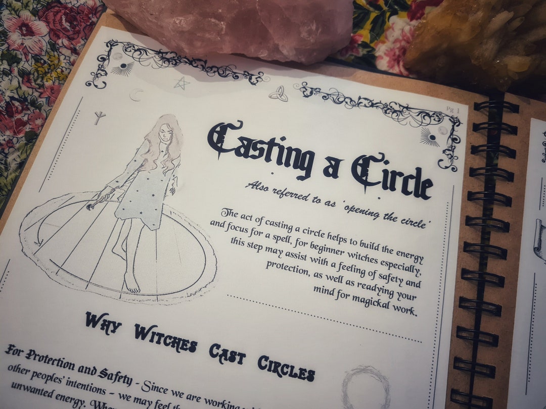 How to Cast a Witch Circle Digital Download - Book of Shadows Grimoire ...